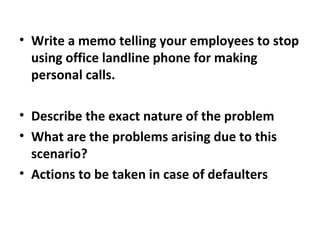 Mba sem 2-unit 3 memo writing | PPT | Free Download