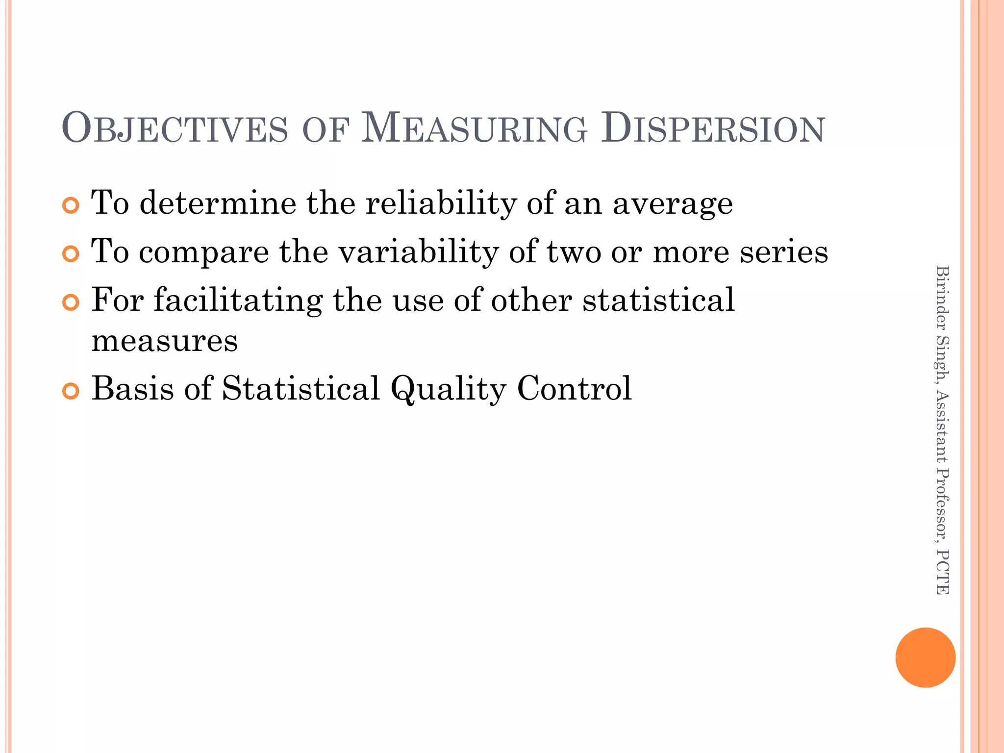 Measures of Dispersion | PDF