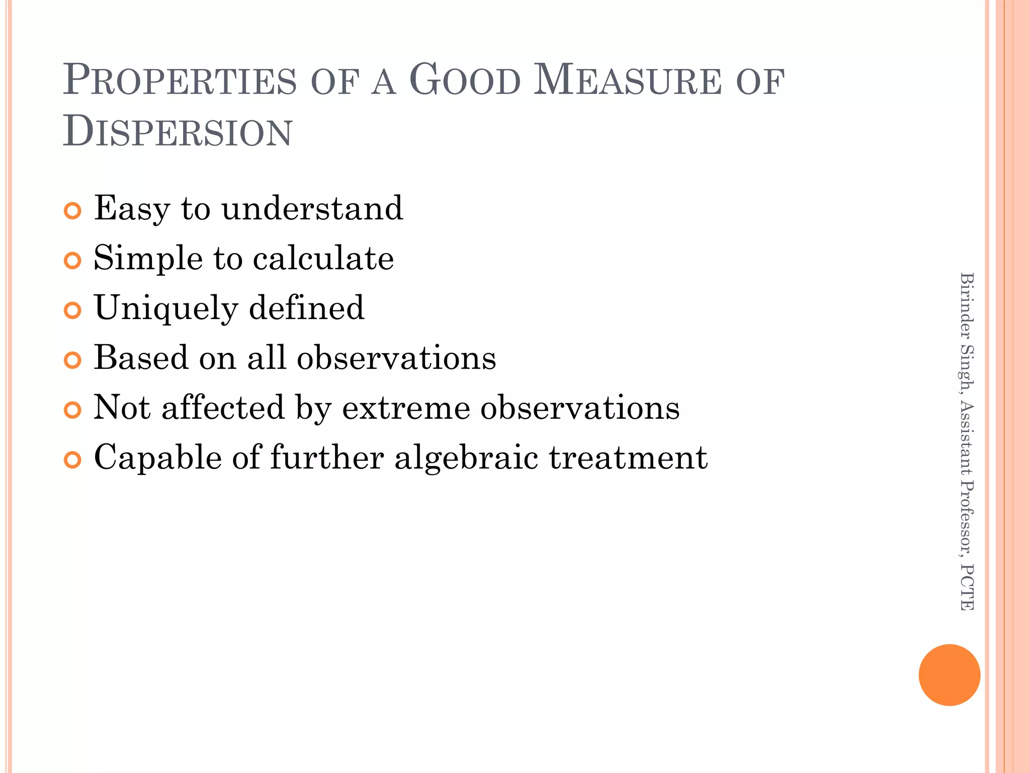 Measures of Dispersion | PDF