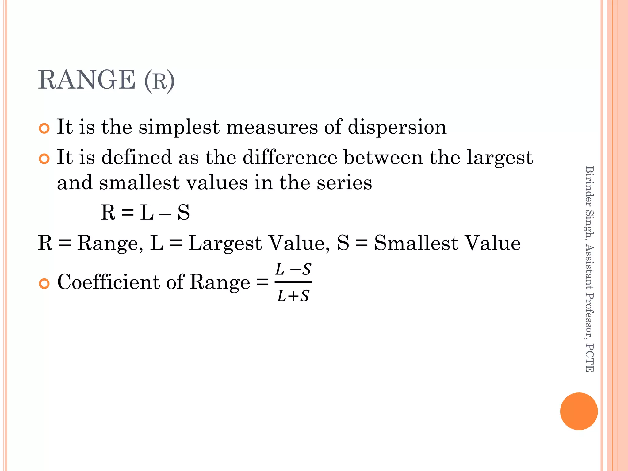 Measures of Dispersion | PDF