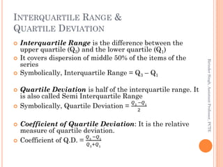 Measures of Dispersion | PDF