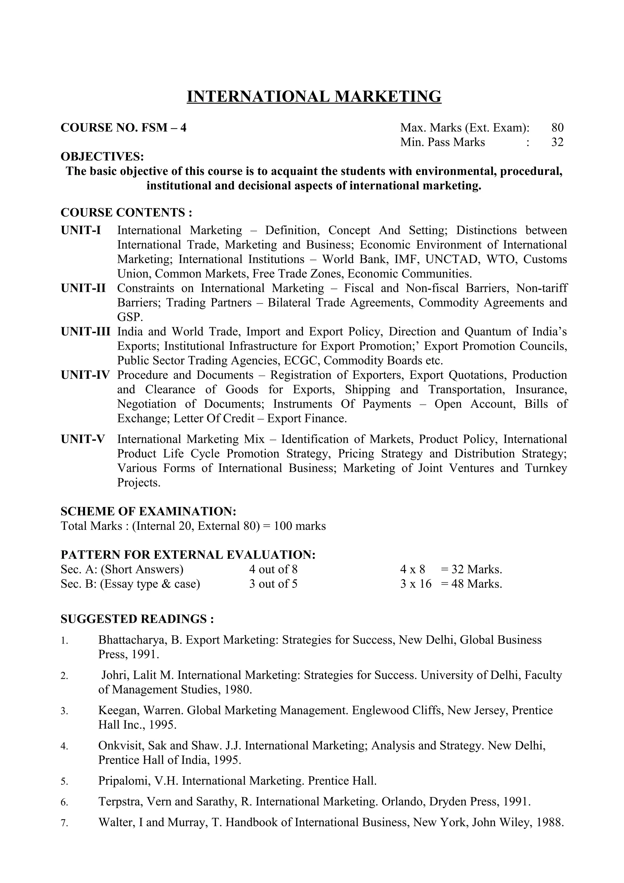 B.U.BHOPAL-MBA SYLLABUS | DOC