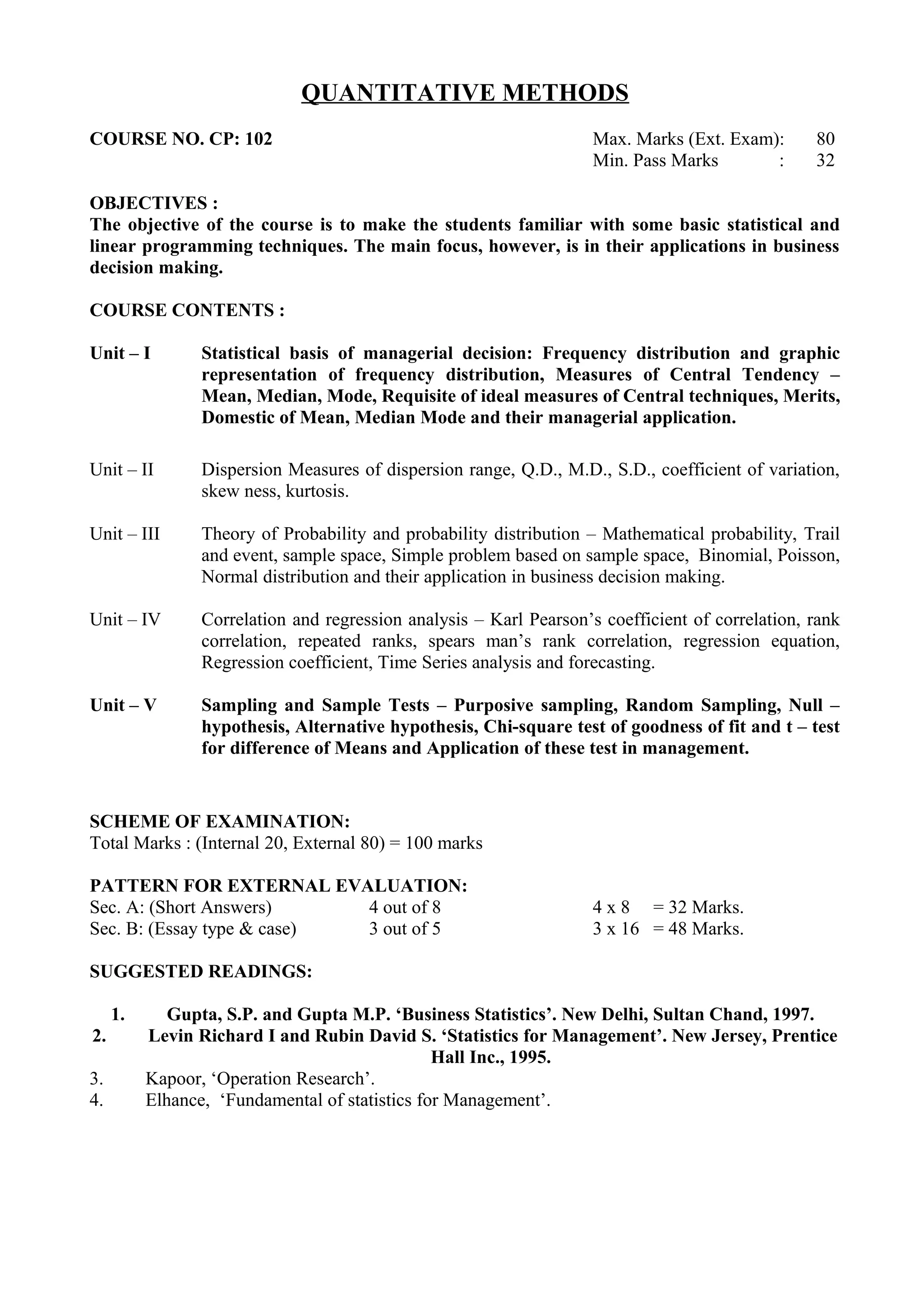 B.U.BHOPAL-MBA SYLLABUS | DOC