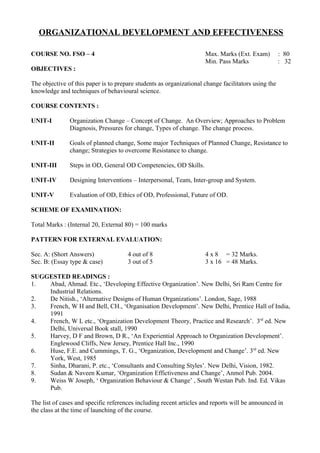 B.U.BHOPAL-MBA SYLLABUS | DOC