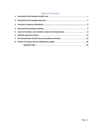 SPSS Data analysis | PDF