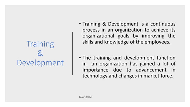 Training and Development, Career Management | PPT
