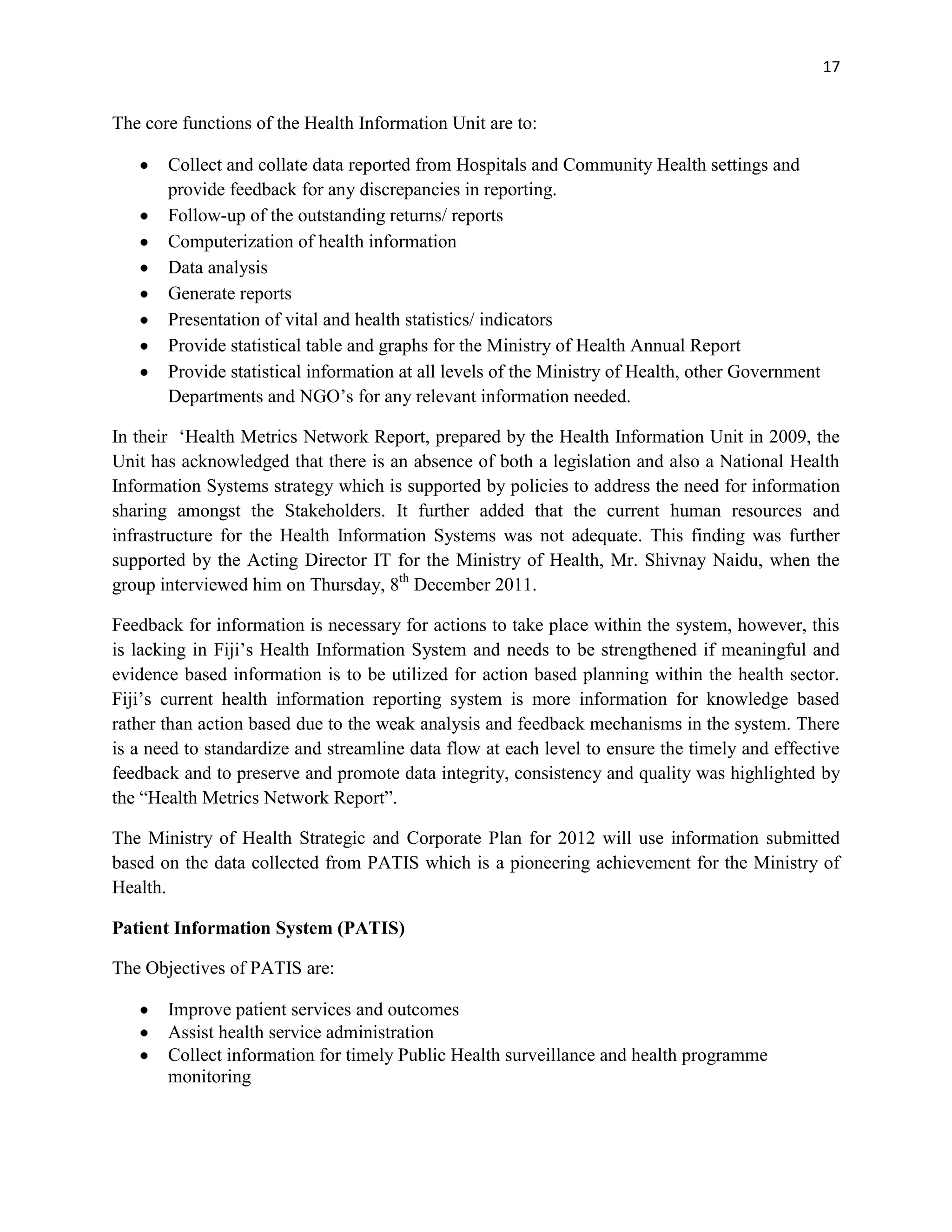 Using HIS to improve essential Health Services in Fiji | DOCX