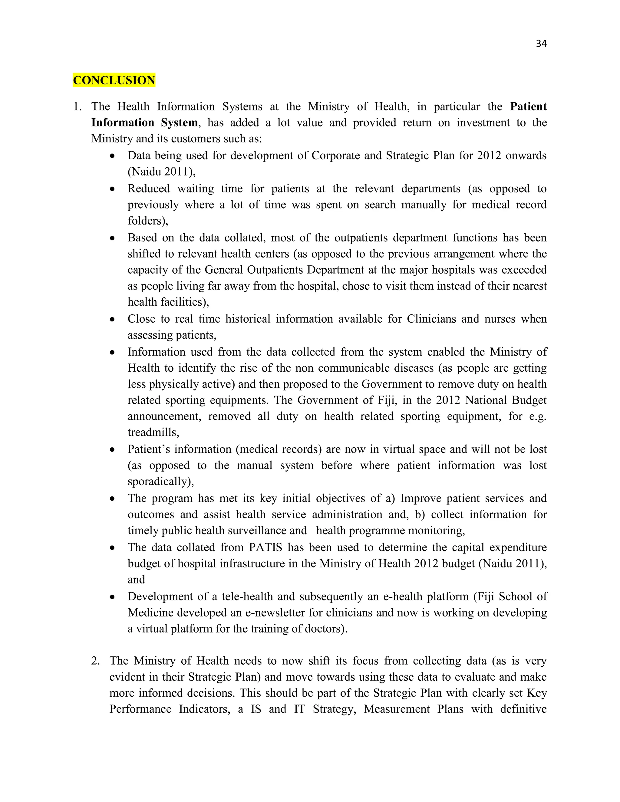 Using HIS to improve essential Health Services in Fiji | DOCX