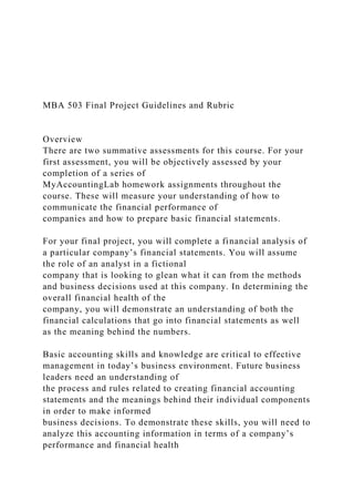 MBA 503 Final Project Guidelines and Rubric Overview .docx