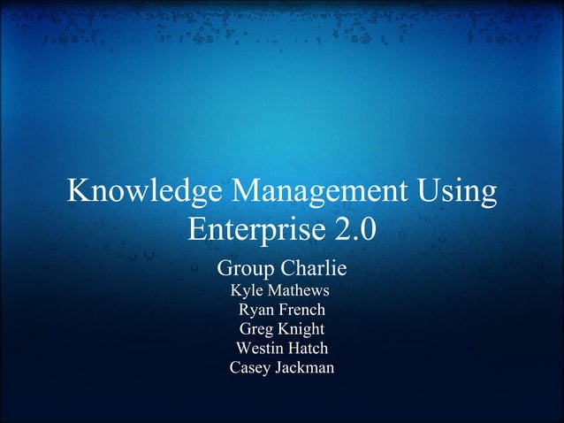 Enterprise 2.0 | PPT