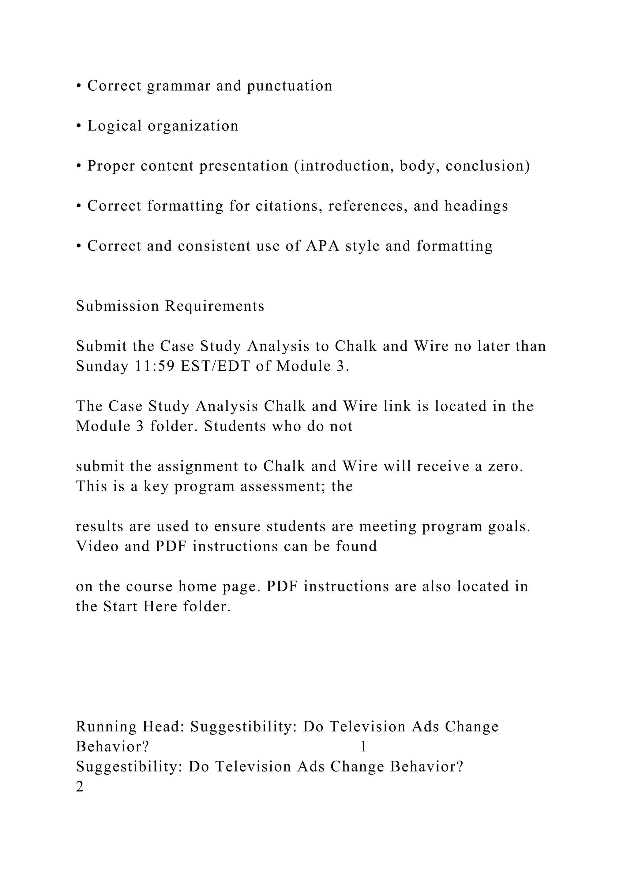 MBA 525 - Module 3 Case Study Analysis Case Study .docx