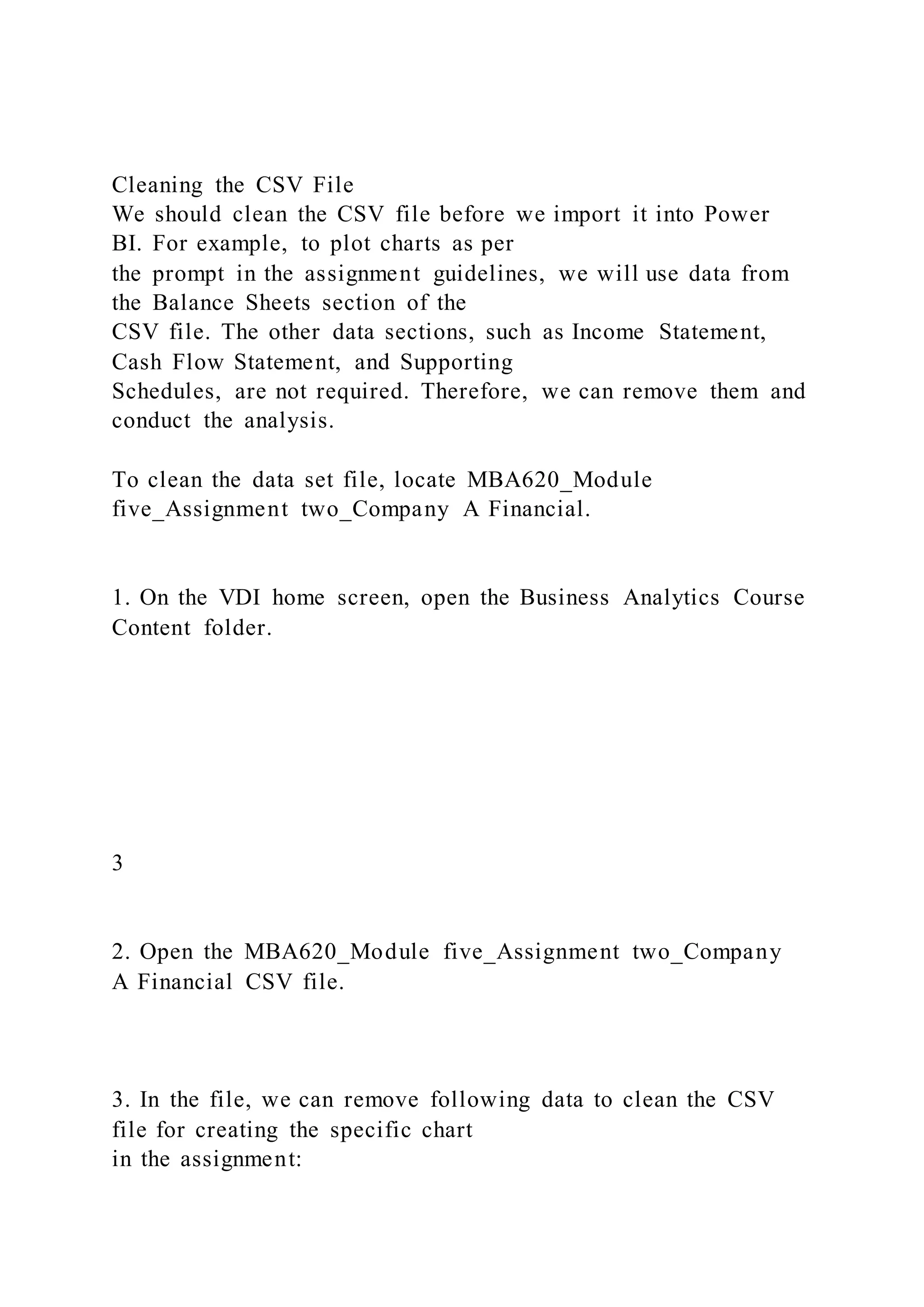 MBA 620 Module Five Power BI Executive Summary Assignment | DOCX