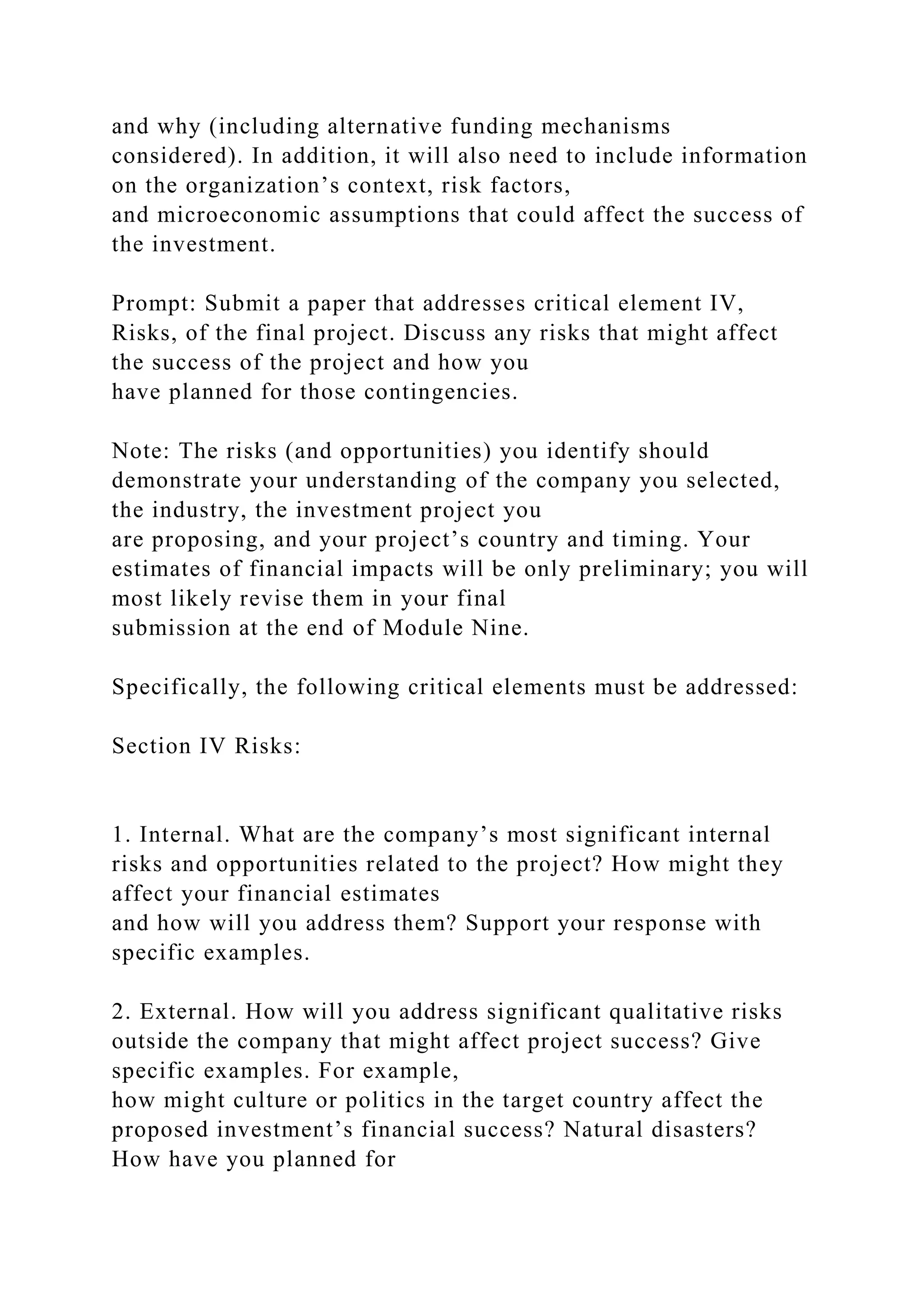 MBA 640 Final Project Milestone Two Guidelines and Rubric .docx