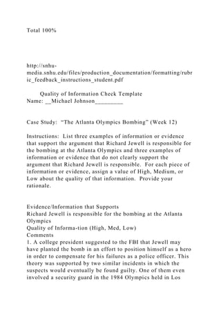 MBA 665 Final Project Milestone One Guidelines and Rubric .docx