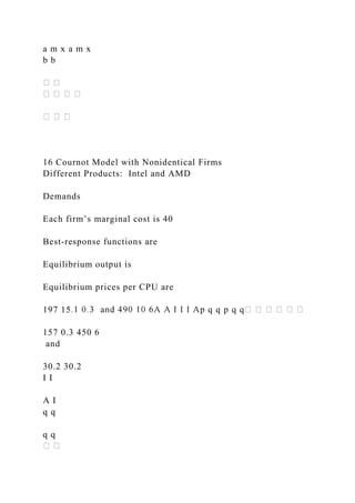 MBA 681 Economics for Strategic DecisionsPrepared by Yun Wan.docx