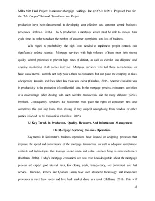 Mba 690 final project nationstar mr. cooper project management plan ...