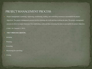 Project Management Process | PPTX