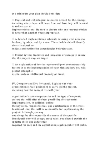 MBA 705 Final Project Guidelines and Rubric Overview .docx