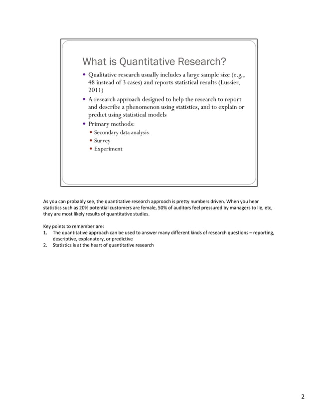 Mba724 s4 1 qualitative vs. quantitative research | PDF