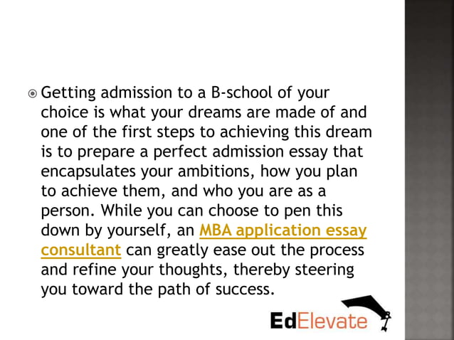 Mba admission essays | PPT