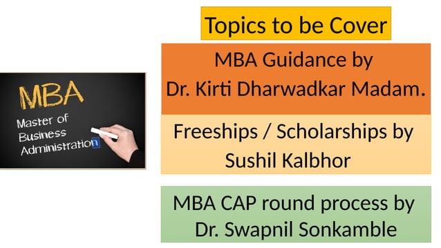 MBA Admission PPT for Maharashtra students 2024 | PPT