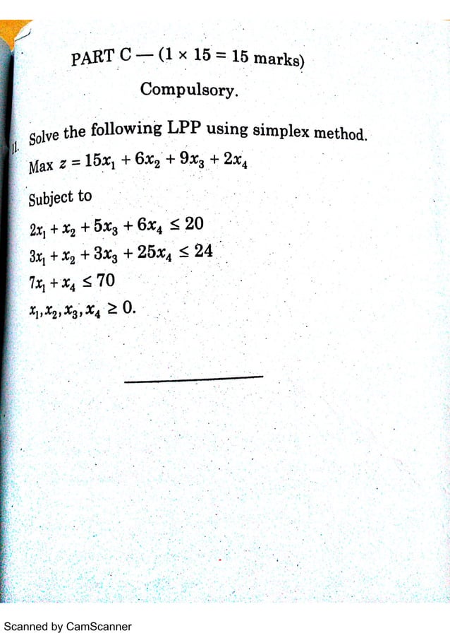 QUANTITATIVE TECHNIQUES QUESTION PAPER MBA apl 12 | PDF