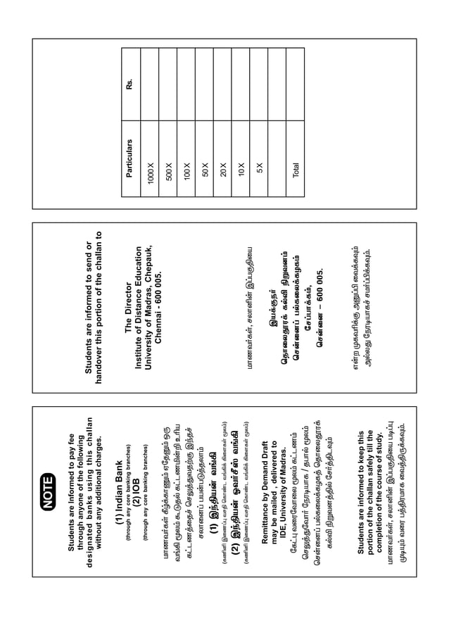 MBA,MCA Application form madras university | PDF | Postgraduate ...