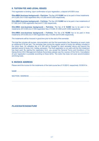 GSOMI Mba application form | PDF