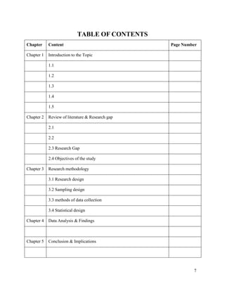 MBA & BBA Research Dissertation guidelines.docx | Educational Assessment | Education