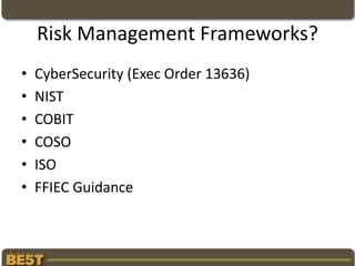 Michigan Bankers Association Best 2014 enterprise risk management ppt | PPT