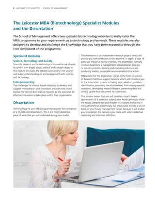 MBA Biotechnology | PDF