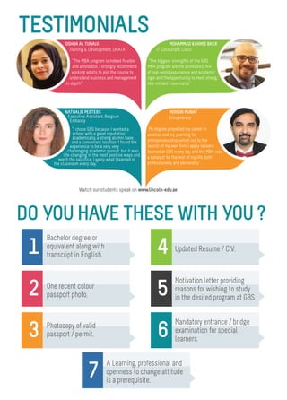 Lincoln University of Business and Management | BBA | MBA | DIPLOMA | PDF