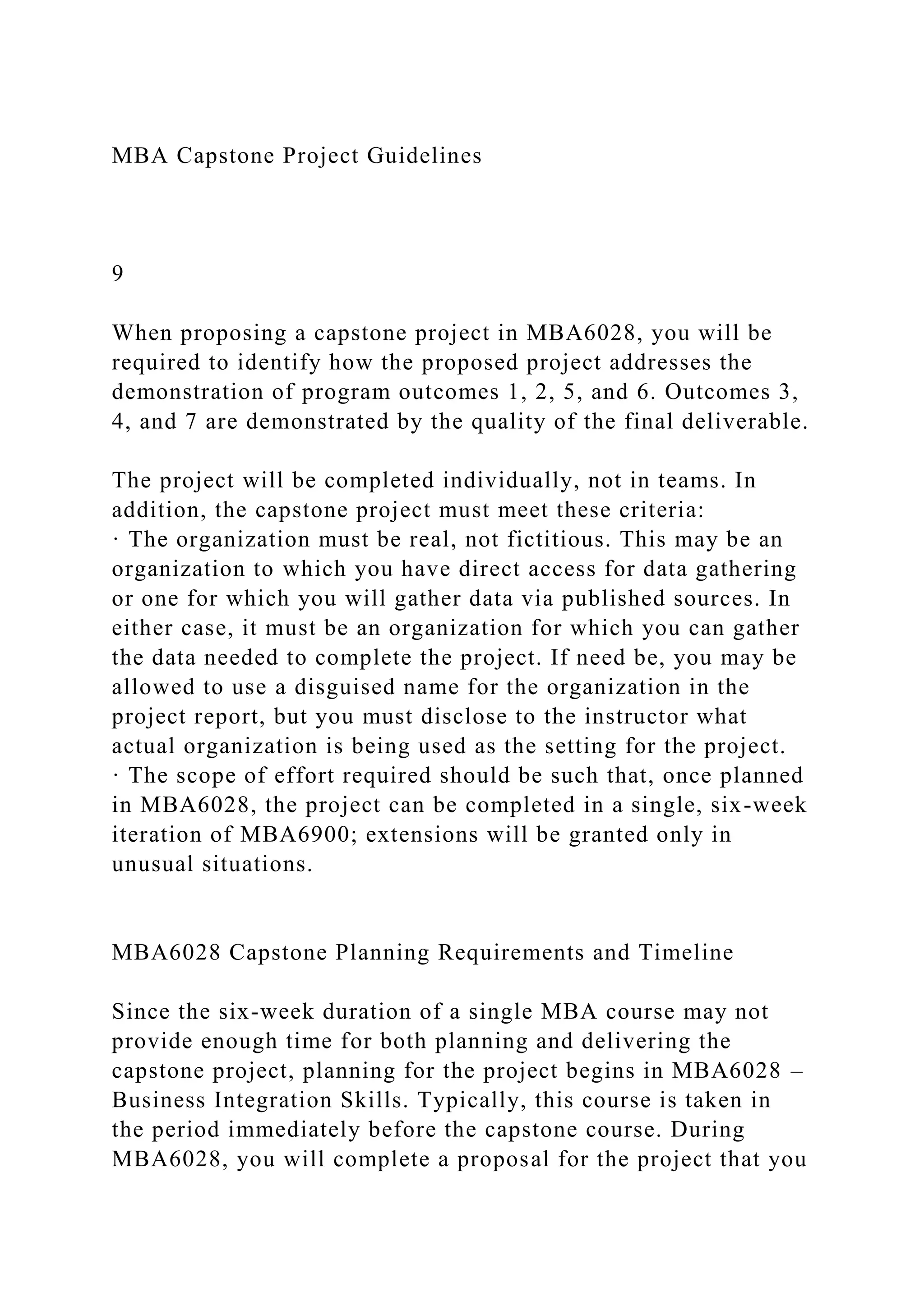 MBA Capstone Project GuidelinesThroughout your MBA program.docx