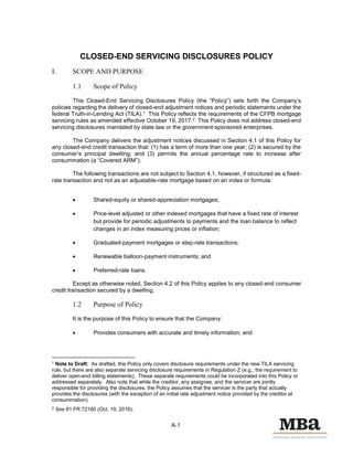 MBA Compliance Essentials CFPB's Mortgage Servicing Rules Resource Guide | PDF