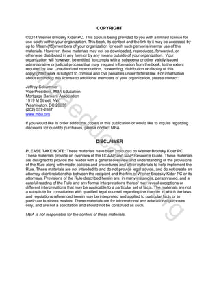MBA Compliance Essentials Unfair, Deceptive or Abusive Acts or ...