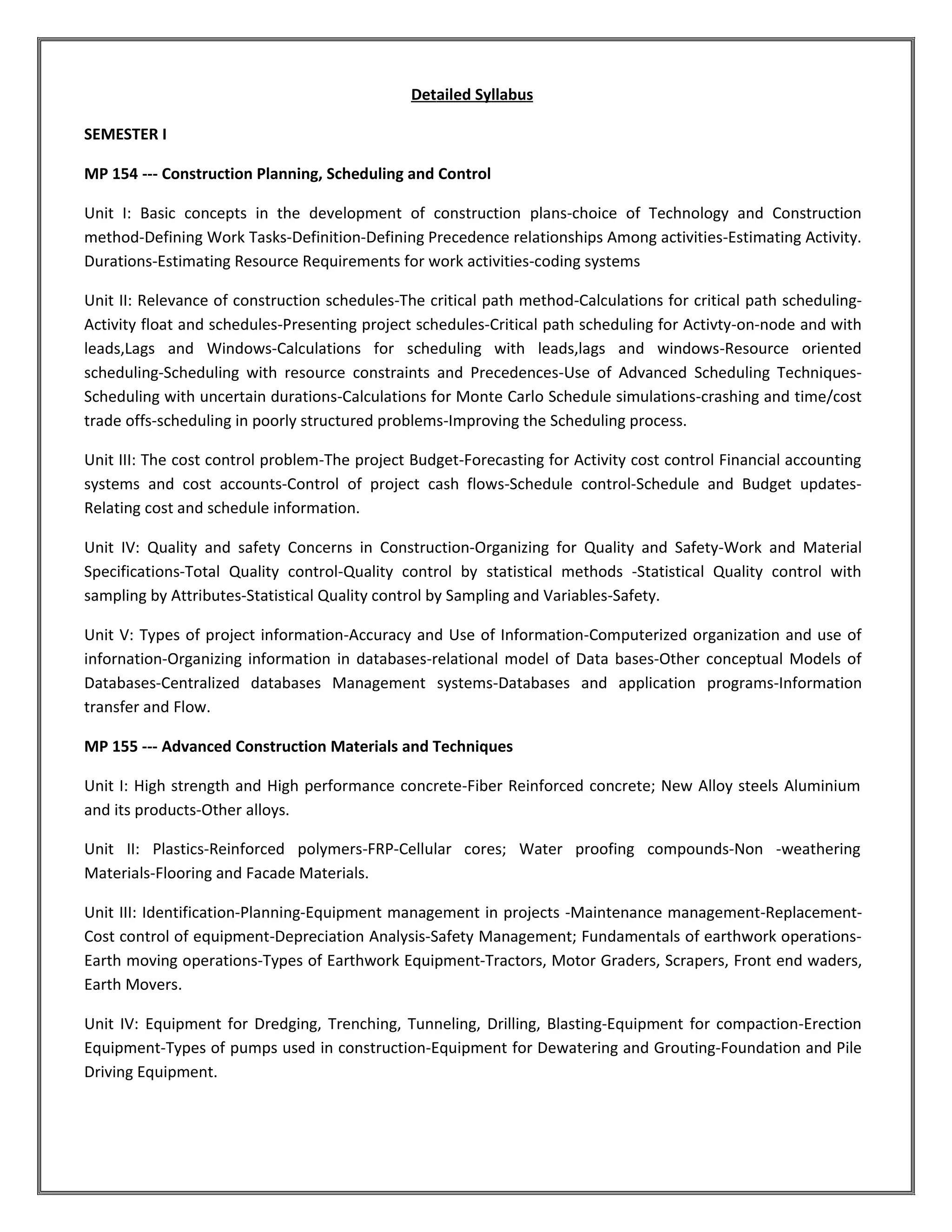 MBA construction management | DOC | Civil Engineering Industry | Industries