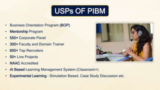 MBA Course at PIBM | PPT