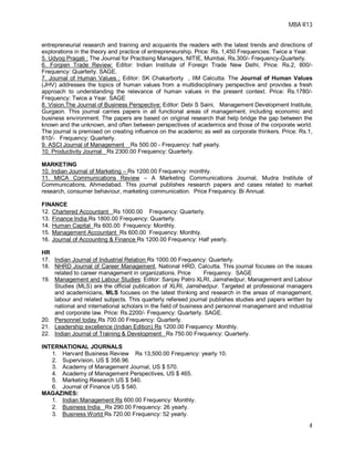 Mba course structure and syllabus