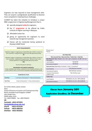 Mba (engineering management) | DOC