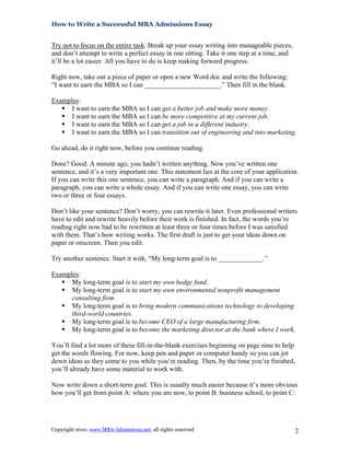 Mba essay writingguide | PDF