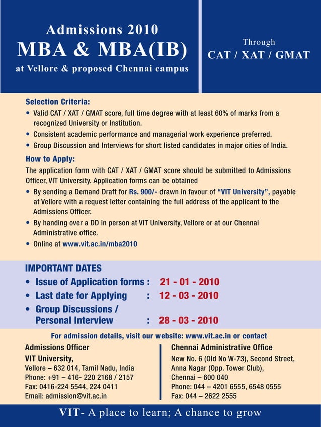 Mba Flyer Back | PDF