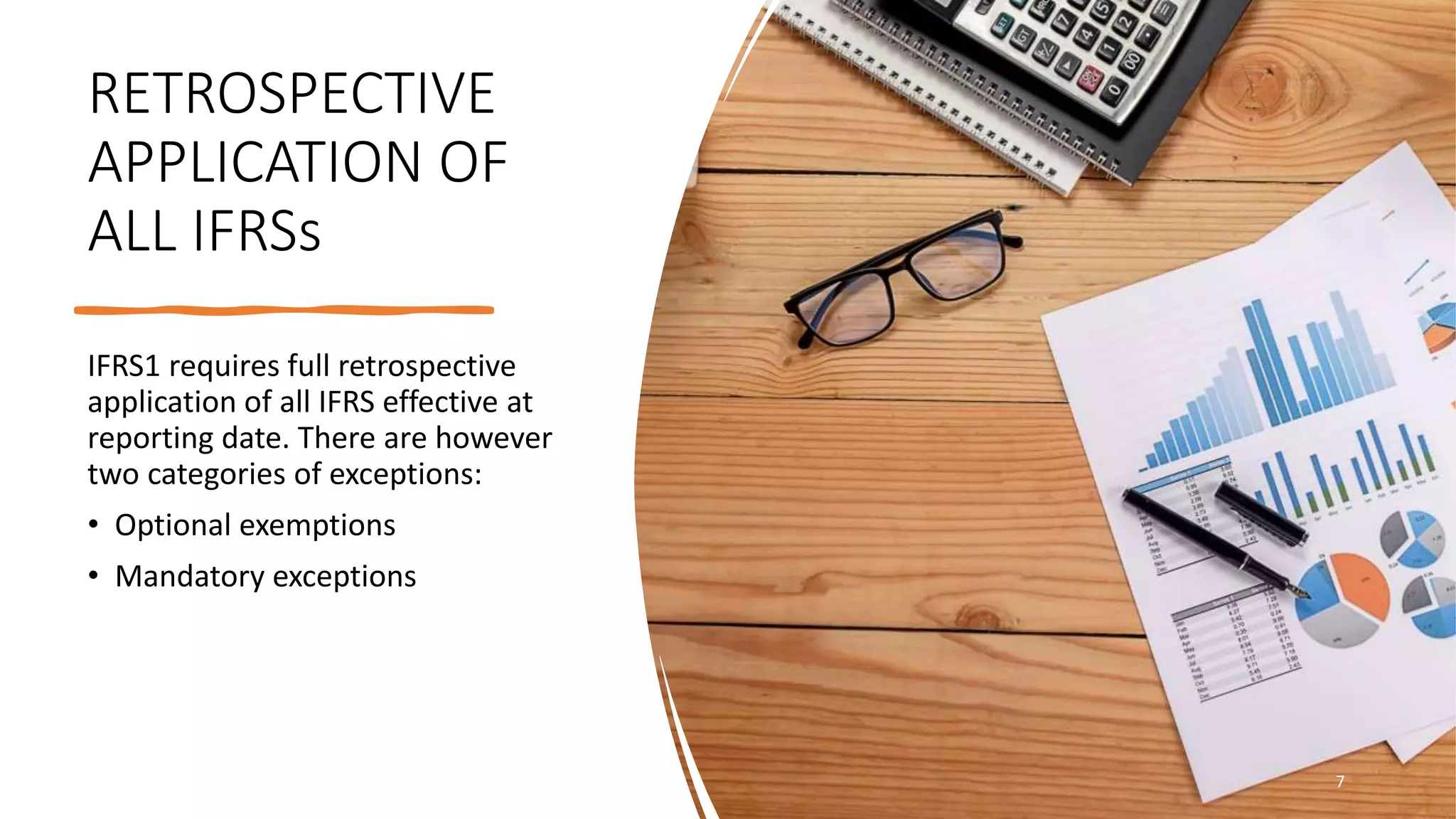 IFRS 1 : First time adaptation of IFRS | PPTX