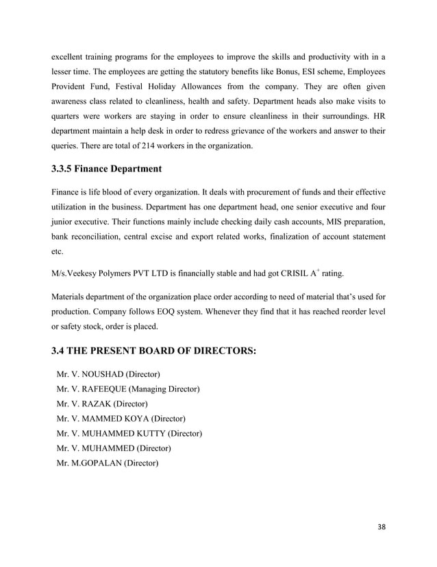 MBA HR PROJECT REPORT ON TRAINING AND DEVELOPMENT | PDF