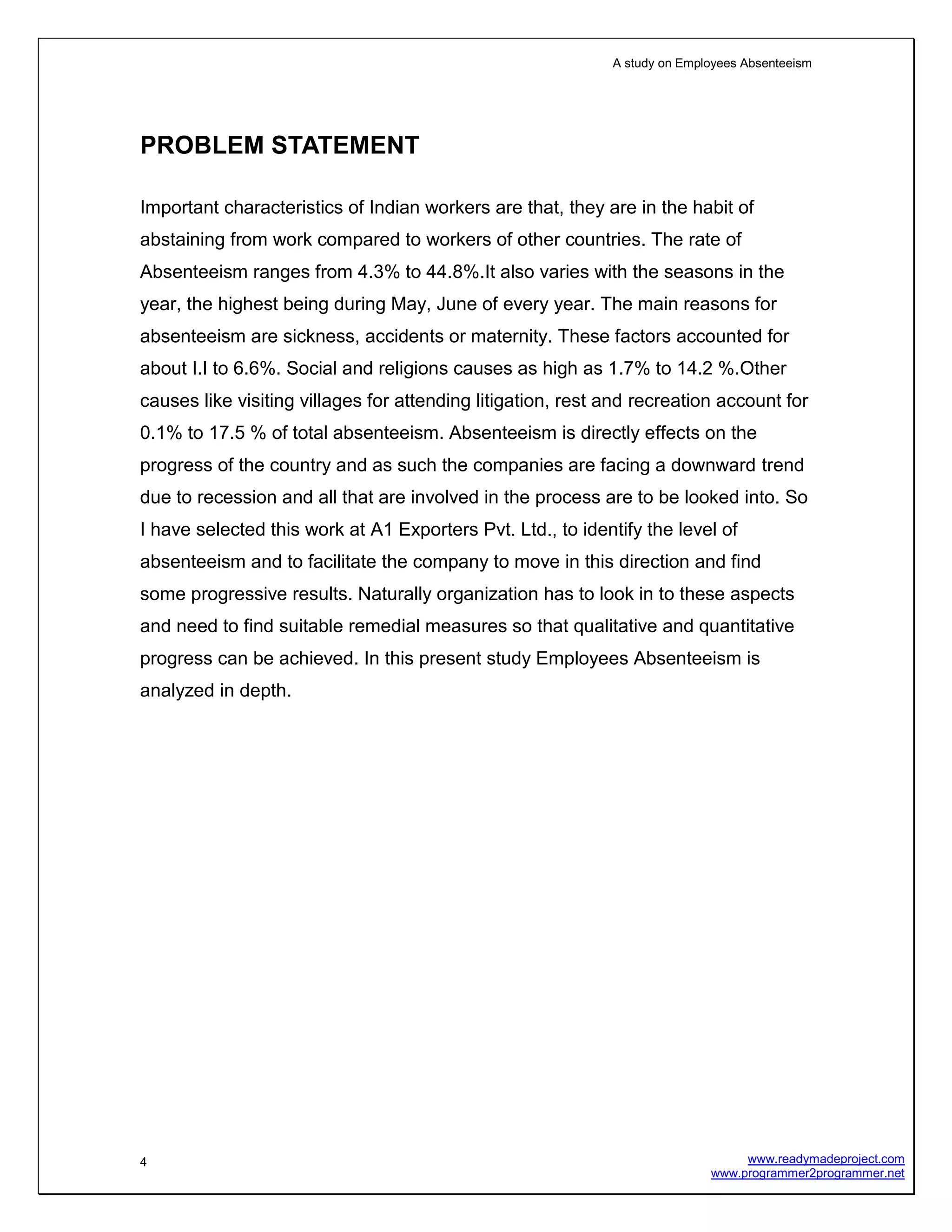 MBA HR PROJECT REPORT study_on_employees_absenteeism.doc