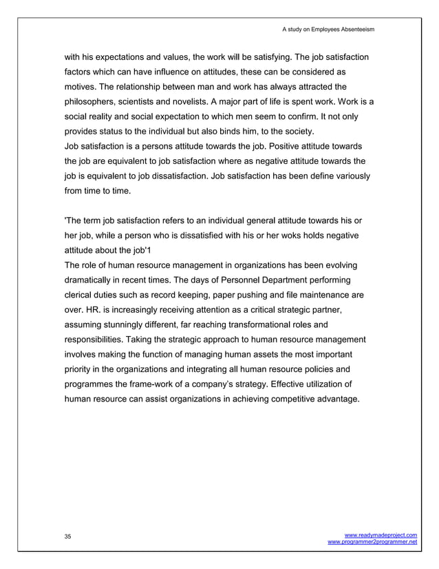 MBA HR PROJECT REPORT study_on_employees_absenteeism.doc