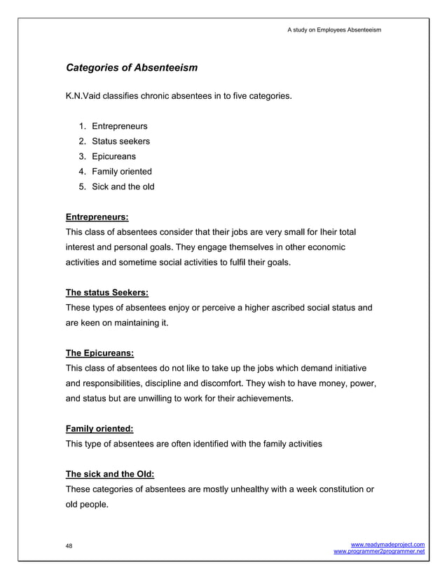 MBA HR PROJECT REPORT study_on_employees_absenteeism.doc