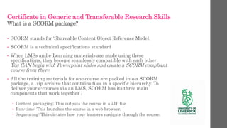 Brewing up a SCORM: using open education resources in an accredited PhD ...