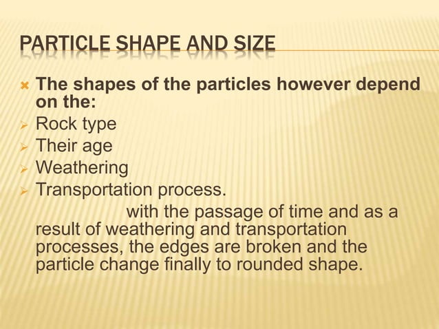 Particales shape and size | PPTX