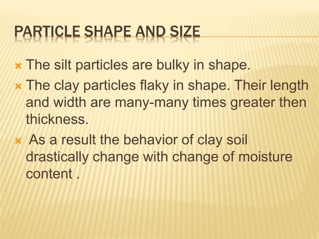 Particales shape and size | PPTX