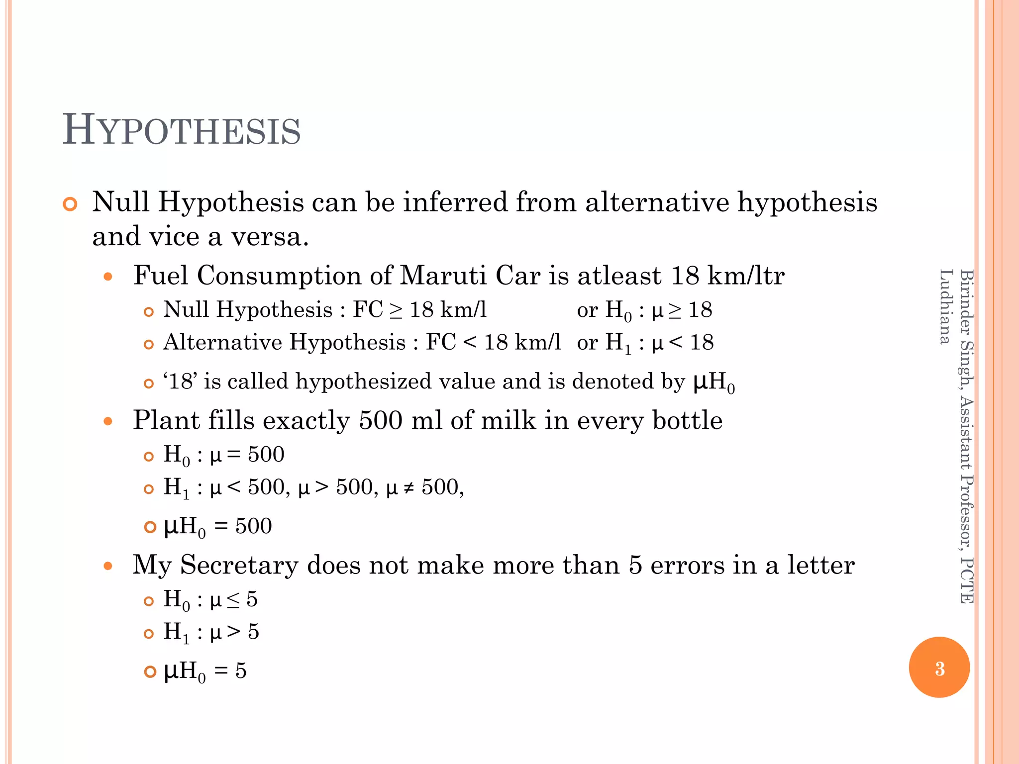 Hypothesis Testing | PPT